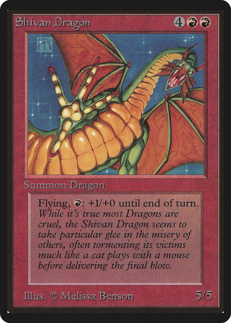 Shivan Dragon (LEB-175) - Limited Edition Beta - Game Nerdz