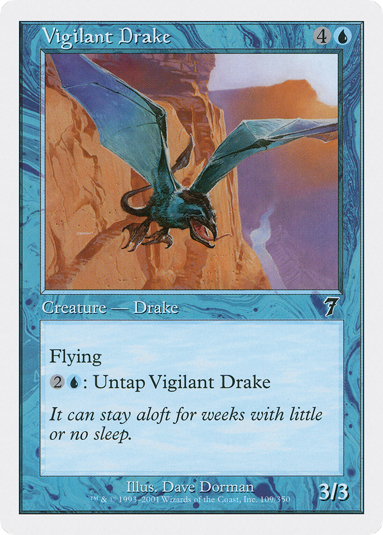 Vigilant Drake (7ED-109) - Seventh Edition - Game Nerdz