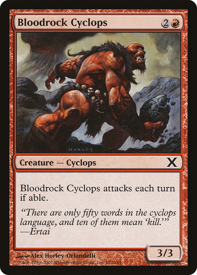 Bloodrock Cyclops (10E-192) - Tenth Edition - Game Nerdz