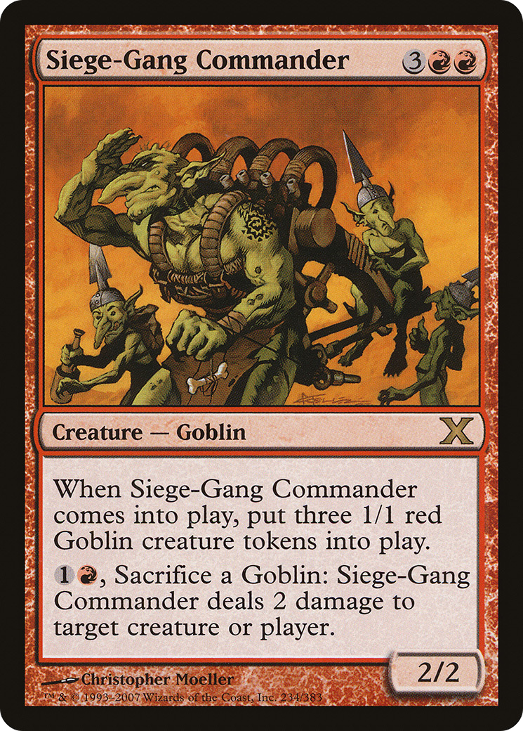 Siege-Gang Commander (10E-234) - Tenth Edition - Game Nerdz