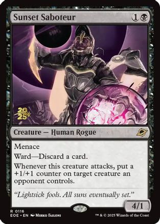 Sunset Saboteur (PRE-116) - Prerelease Cards Foil - Game Nerdz