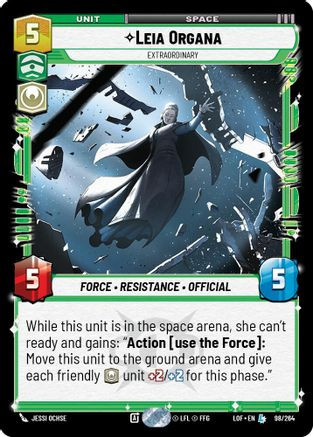 Leia Organa - Extraordinary (098/264) - Legends of the Force - Game Nerdz