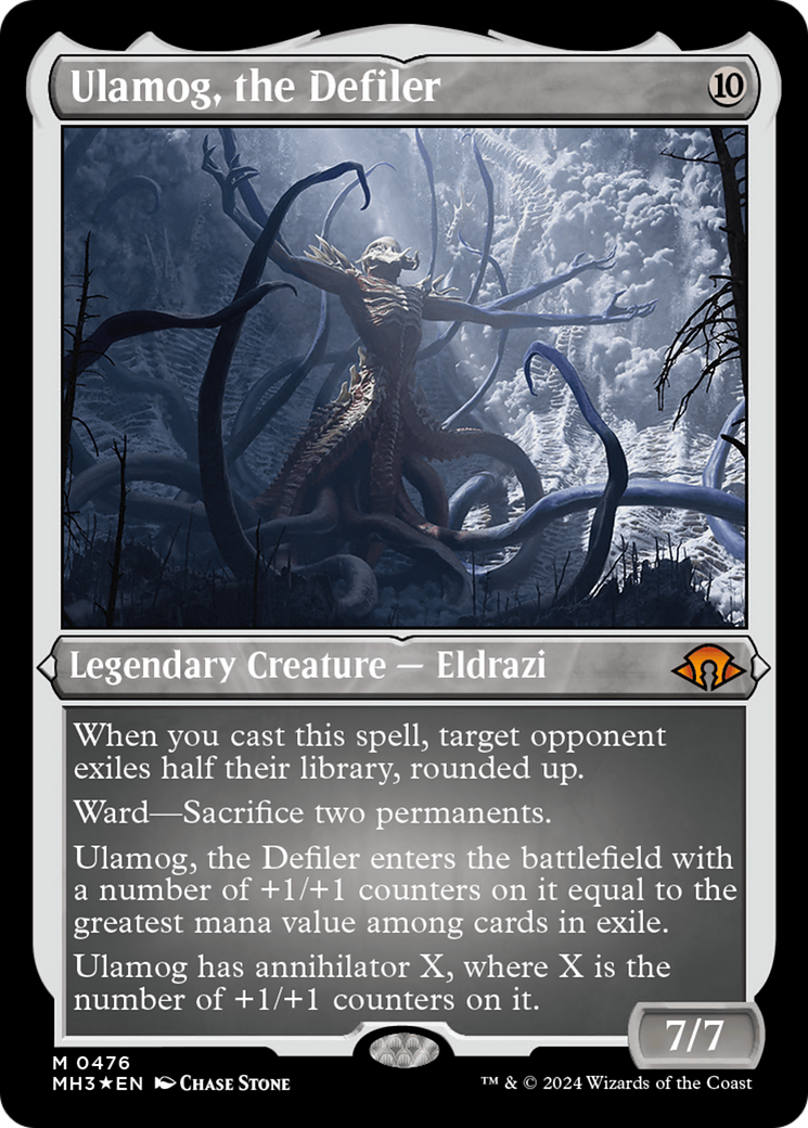 Ulamog, the Defiler (MH3-476) - Modern Horizons 3 Etched Foil - Game Nerdz