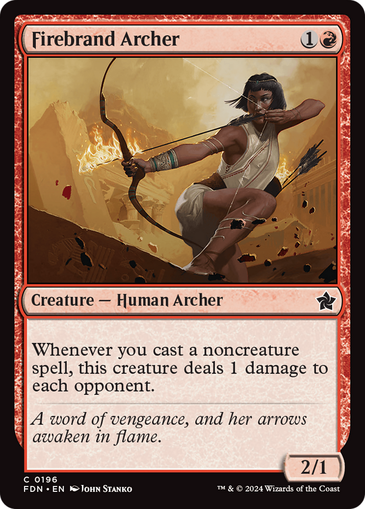 Firebrand Archer (FDN-196) - Foundations - Game Nerdz