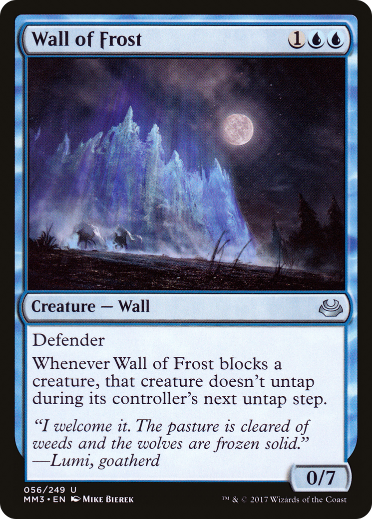 Wall of Frost (MM3-056) - Modern Masters 2017 - Game Nerdz