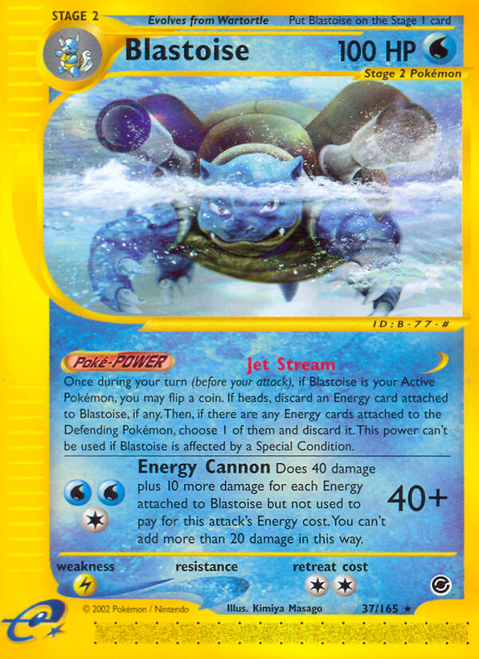 Blastoise 37/165 - Expedition Base Set - Game Nerdz