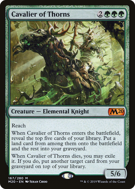 Cavalier of Thorns (M20-167) - Core Set 2020 Foil - Game Nerdz