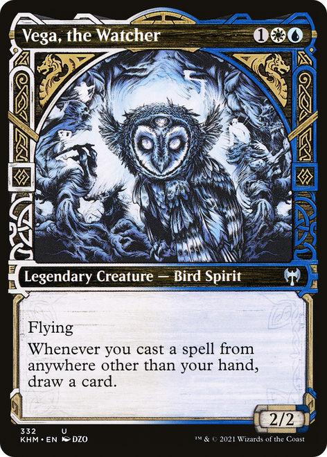 Vega, the Watcher (KHM-332) - Kaldheim: (Showcase) Foil - Game Nerdz