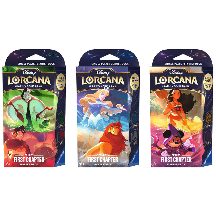 Disney Lorcana TCG: The First Chapter - Starter Deck (Set of 3) - Game ...