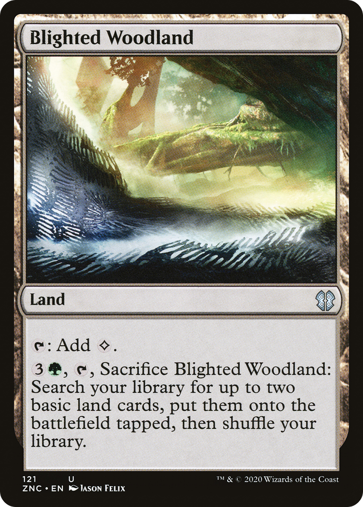 Blighted Woodland (ZNC-121) - Zendikar Rising Commander - Game Nerdz