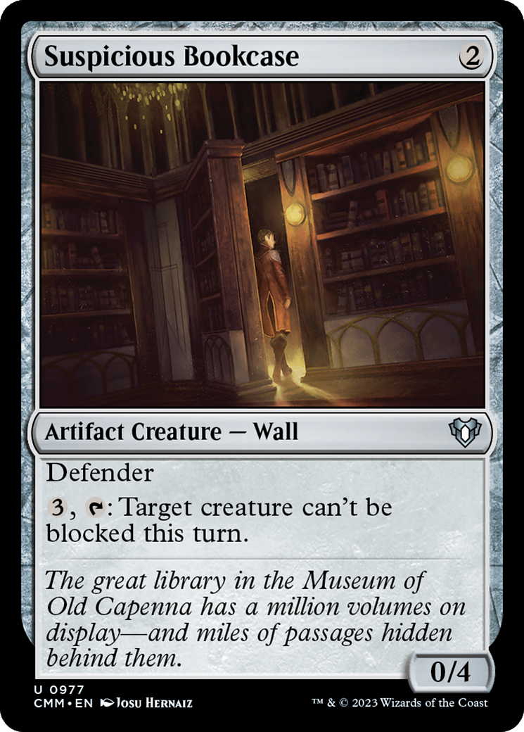 Suspicious Bookcase (CMM-977) - Commander Masters Foil - Game Nerdz