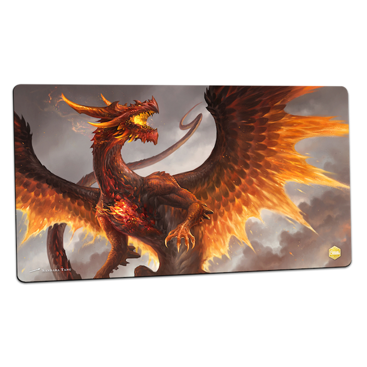 5 Color Combo Playmat: Red Crystal Dragon (Sandara Tang) - Game Nerdz