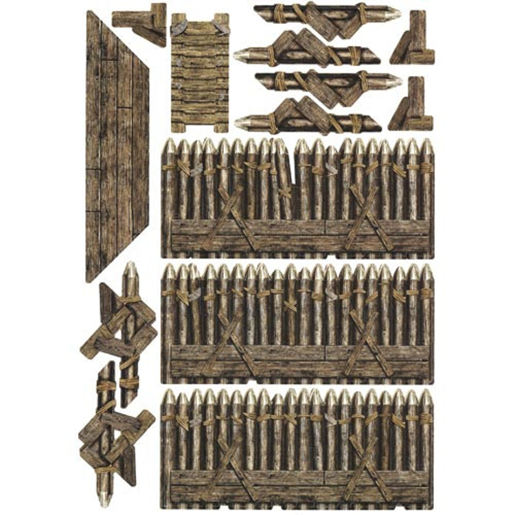 Battle Systems Terrain: Palisade Walls - Game Nerdz