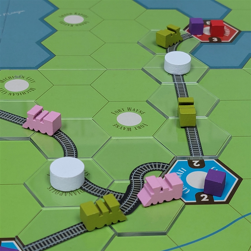 Age of Steam Deluxe: Acrylic Track Tiles - Game Nerdz