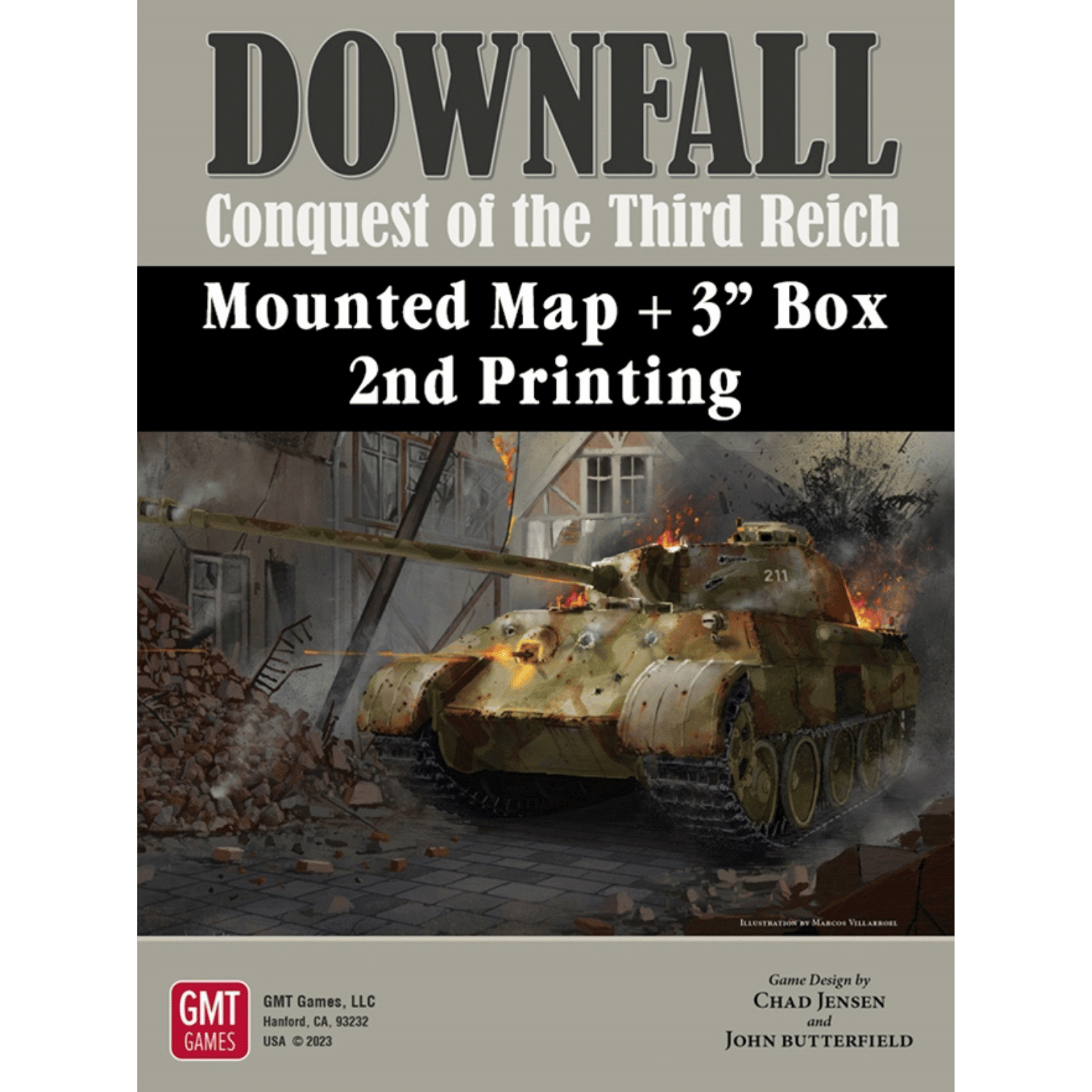Downfall: Mounted Maps + 3" Box, 2nd Printing - Game Nerdz
