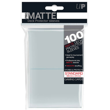 Pro-Matte Standard Size Deck Protector Sleeves: Clear (100ct) - Game Nerdz