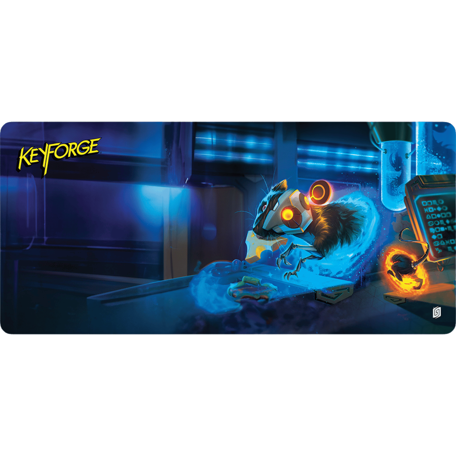 KeyForge: Logos "Quantum Mouse" - Extra-Wide Playmat - Game Nerdz