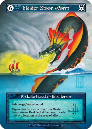 Mester Stoor Worm (Foil) - Arthurian Legends Foil - Game Nerdz