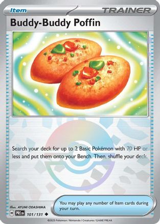 Buddy-Buddy Poffin (Poke Ball Pattern) 101 - SV Prismatic Evolutions Holofoil - Game Nerdz