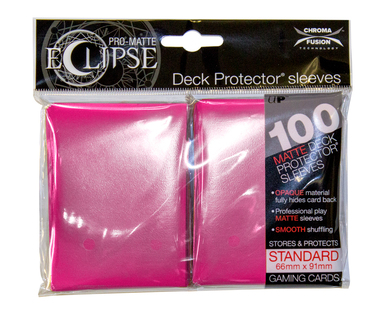Pro-Matte Eclipse Standard Size Card Sleeves - Pink (100ct) - Game Nerdz