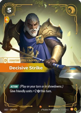 Decisive Strike (024/024) - Origins Proving Grounds - Game Nerdz