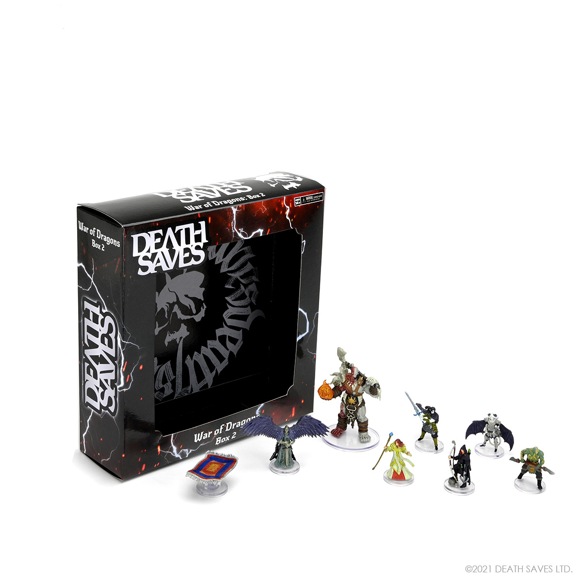 Dungeon & Dragons Miniatures: Death Saves - War of the Dragon - Box Set ...