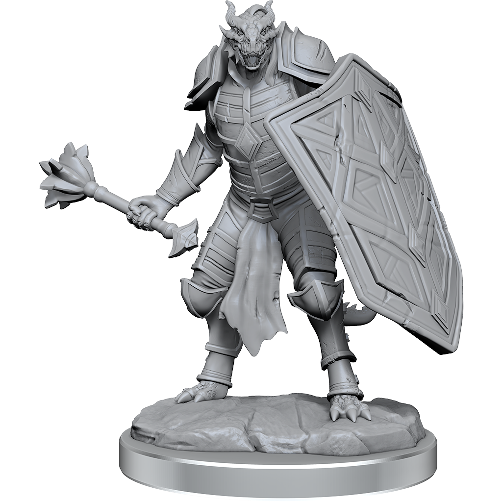 female dragonborn paladin miniature