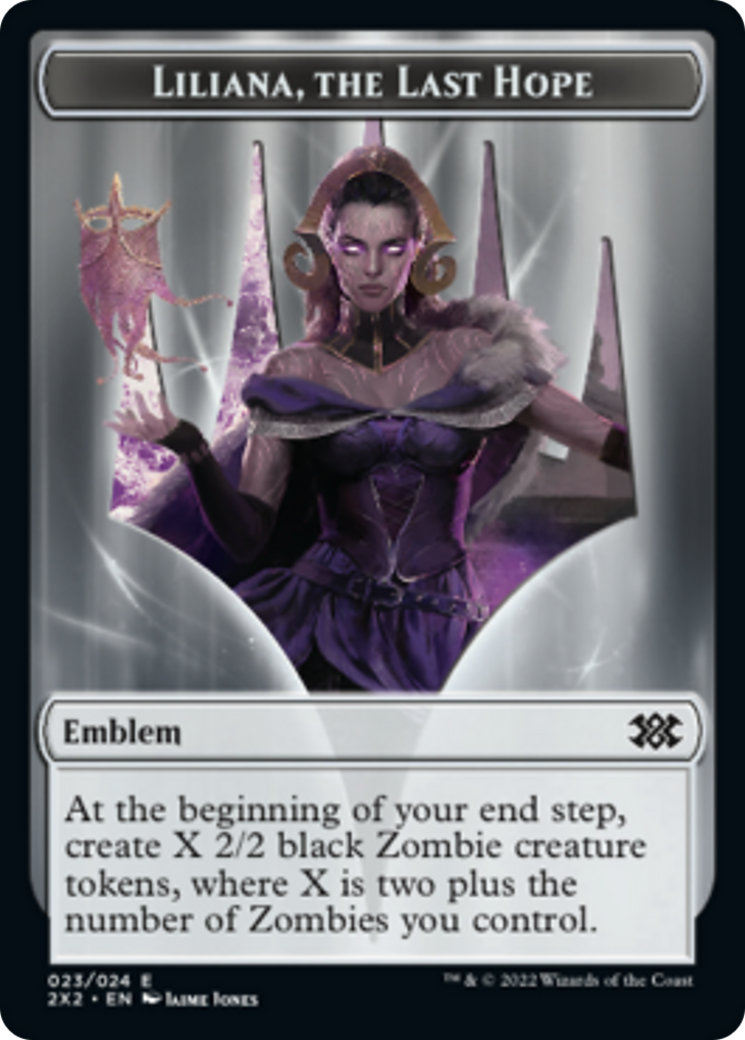 Liliana, the Last Hope Emblem (T2X2-023) - Double Masters 2022 Tokens ...
