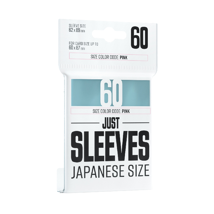 Game Genic Sleeves: Just Sleeves - Clear Japanese Size (60) - Game Nerdz