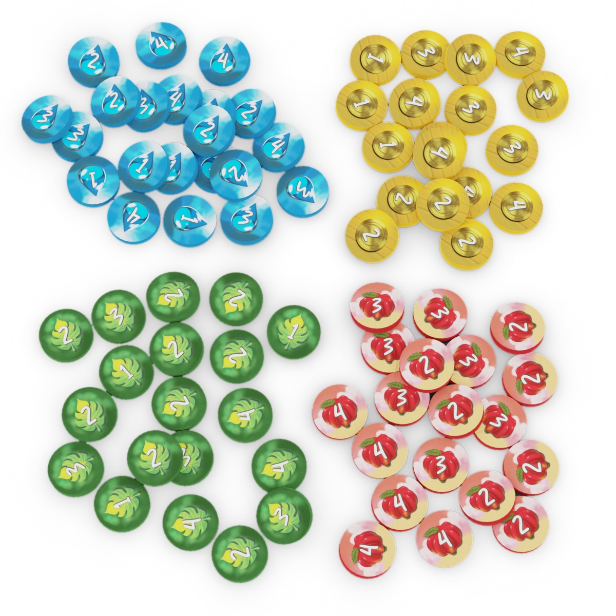 Life of the Amazonia: Upgraded Resource Tokens - Game Nerdz