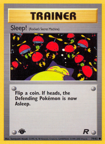 Sleep! 79/82 - Team Rocket 1st Edition - Game Nerdz