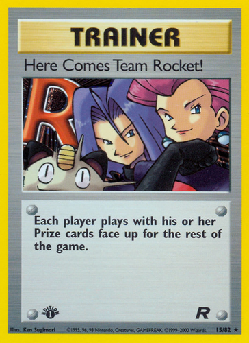 Here Comes Team Rocket! 15/82 - Team Rocket 1st Edition Holofoil - Game ...