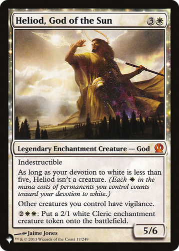 Heliod, God of the Sun (LIST-THS-17) - The List: (enchantment) - Game Nerdz