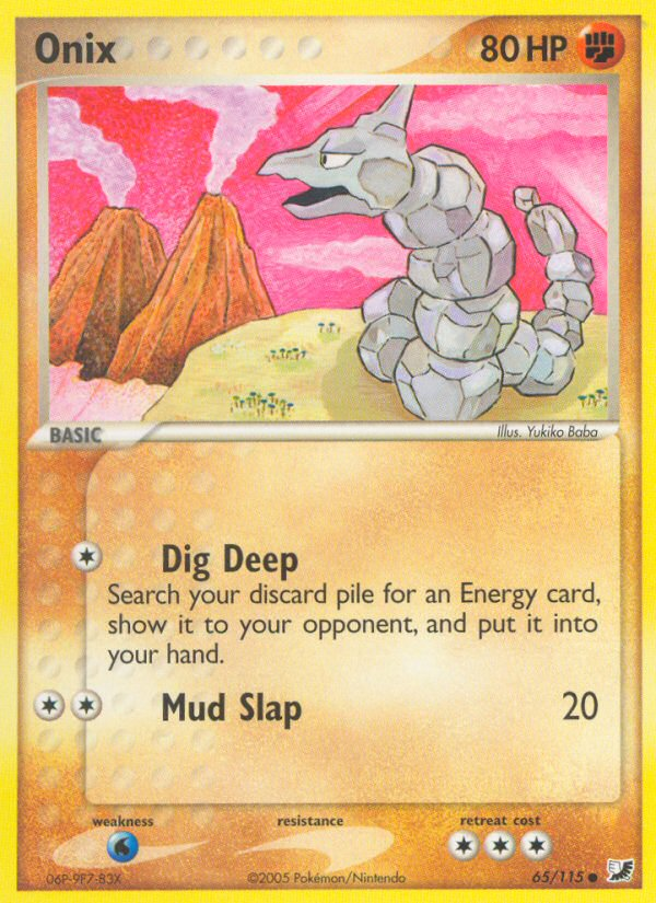 Onix Pokemon Card