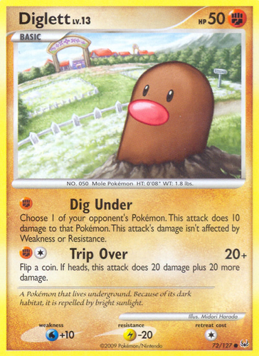 Diglett 72/127 - Platinum - Game Nerdz