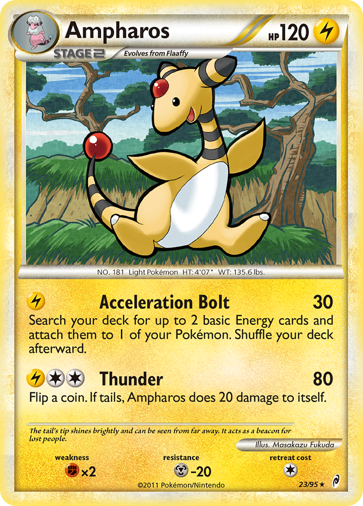 Ampharos Pokemon Card
