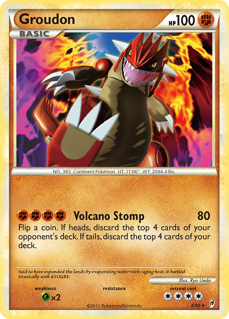 Groudon Pokemon Card Ex