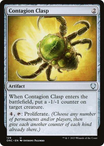 Contagion Clasp (ONC-129) - Phyrexia: All Will Be One Commander - Game ...