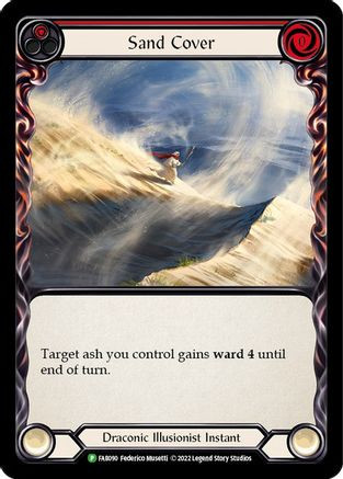 Sand Cover (Red) (FAB090) Flesh and Blood: Promo Cards Rainbow Foil - Game Nerdz