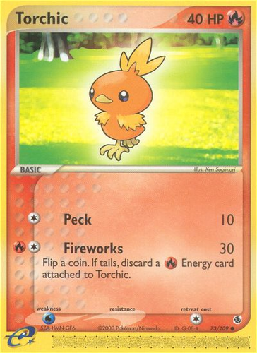 Torchic 73/109 - Ruby Sapphire - Game Nerdz