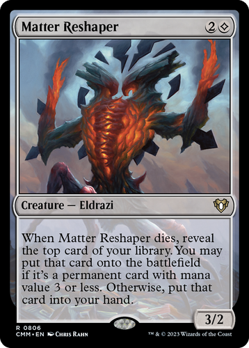 Matter Reshaper (CMM-806) - Commander Masters - Game Nerdz