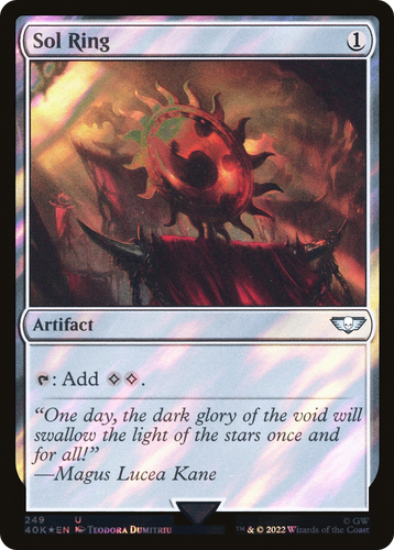 Sol Ring (40K-249★) - Warhammer 40,000 Commander Foil - Game Nerdz