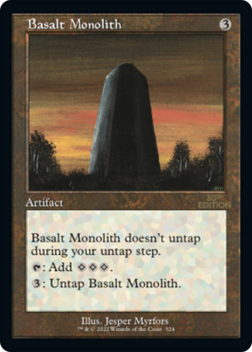 Basalt Monolith (30A-524) - 30th Anniversary Edition - Game Nerdz