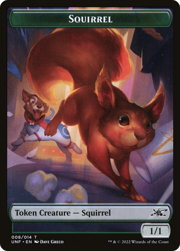 Squirrel (TUNF-008) - Unfinity Tokens Foil - Game Nerdz