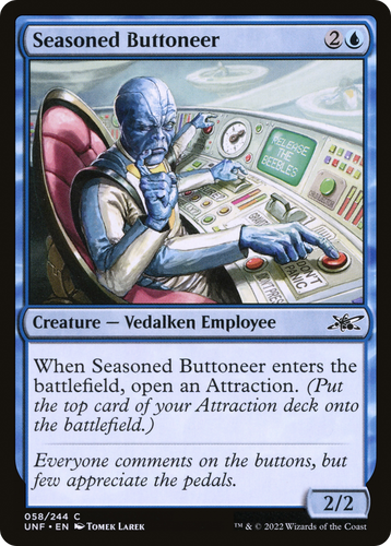 Seasoned Buttoneer (UNF-058) - Unfinity - Game Nerdz