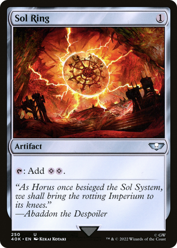 Sol Ring (40K-250) - Warhammer 40,000 Commander - Game Nerdz
