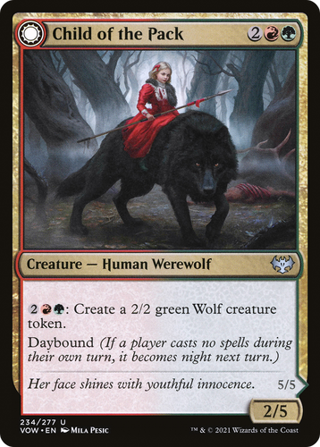 Child of the Pack // Savage Packmate (VOW-234) - Innistrad: Crimson Vow ...