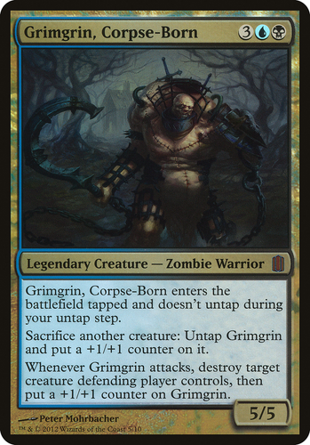 Grimgrin, Corpse-Born (OCM1-005) - Commander's Arsenal Oversized Foil ...