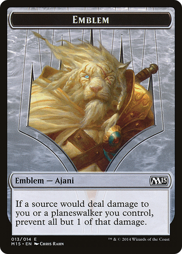 Ajani Steadfast Emblem (TM15-013) - Magic 2015 Tokens - Game Nerdz