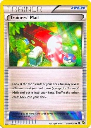 Trainers' Mail - 92a/108 (Holo) 92a - Alternate Art Promos Holofoil (LP) - Game Nerdz